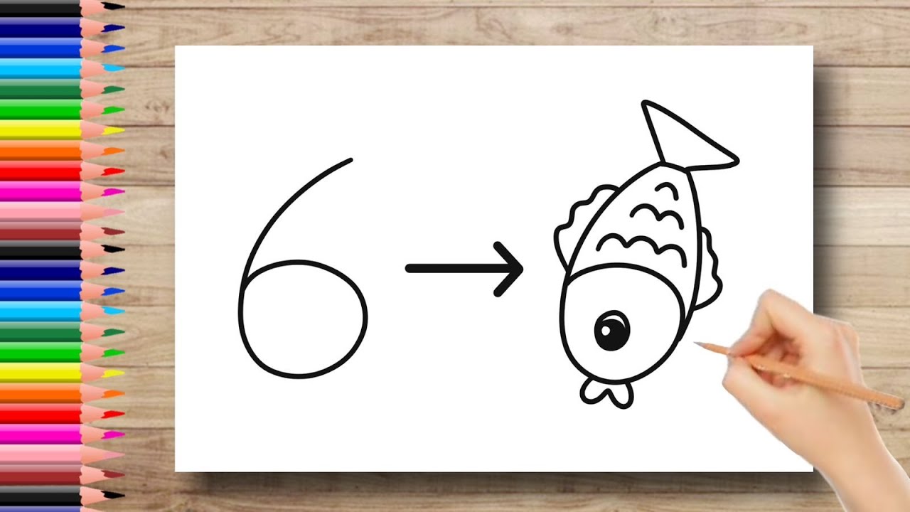 Fish Drawing With Numbers - YouTube