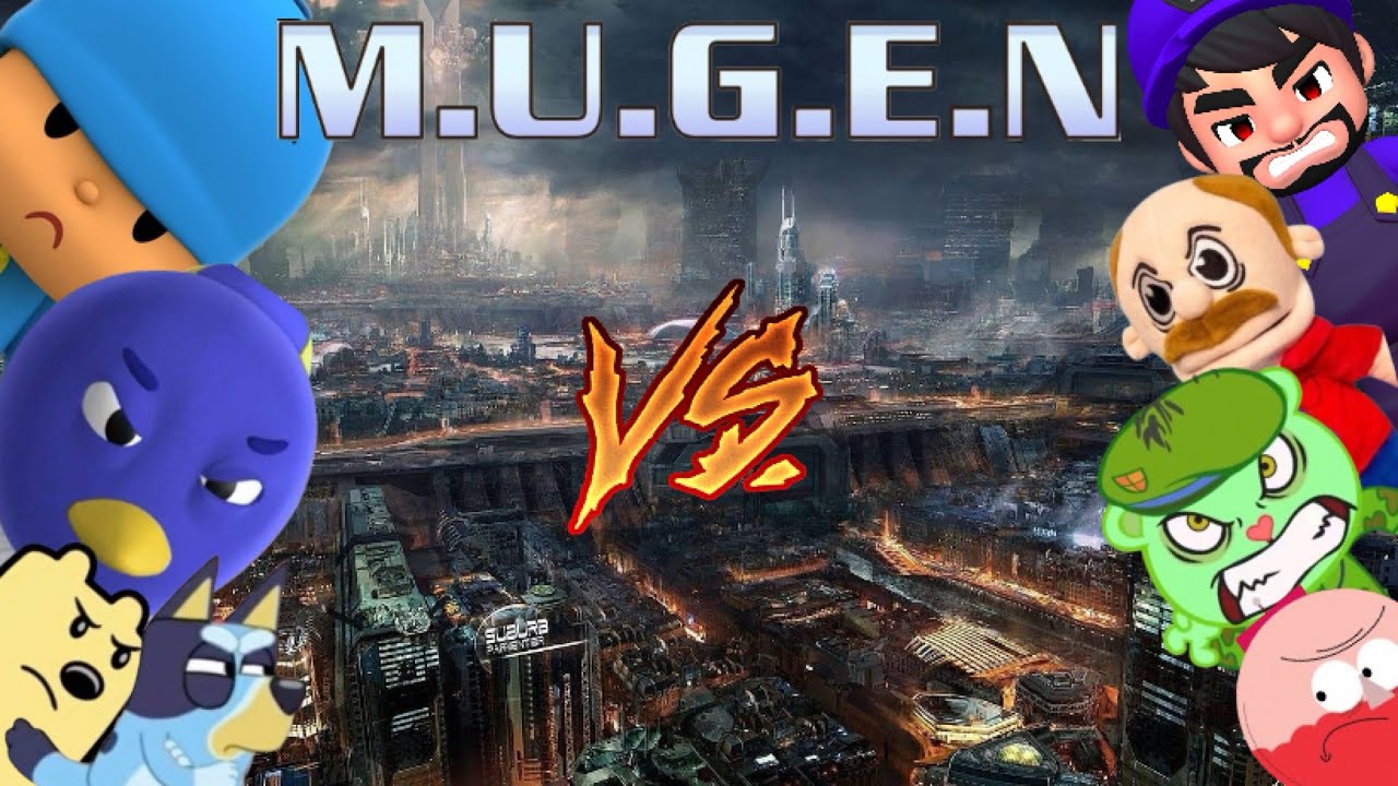 M.U.G.E.N EP01 - Pocoyo, Pablo, Wubbzy, and Bluey vs. SMG3, (SML ...