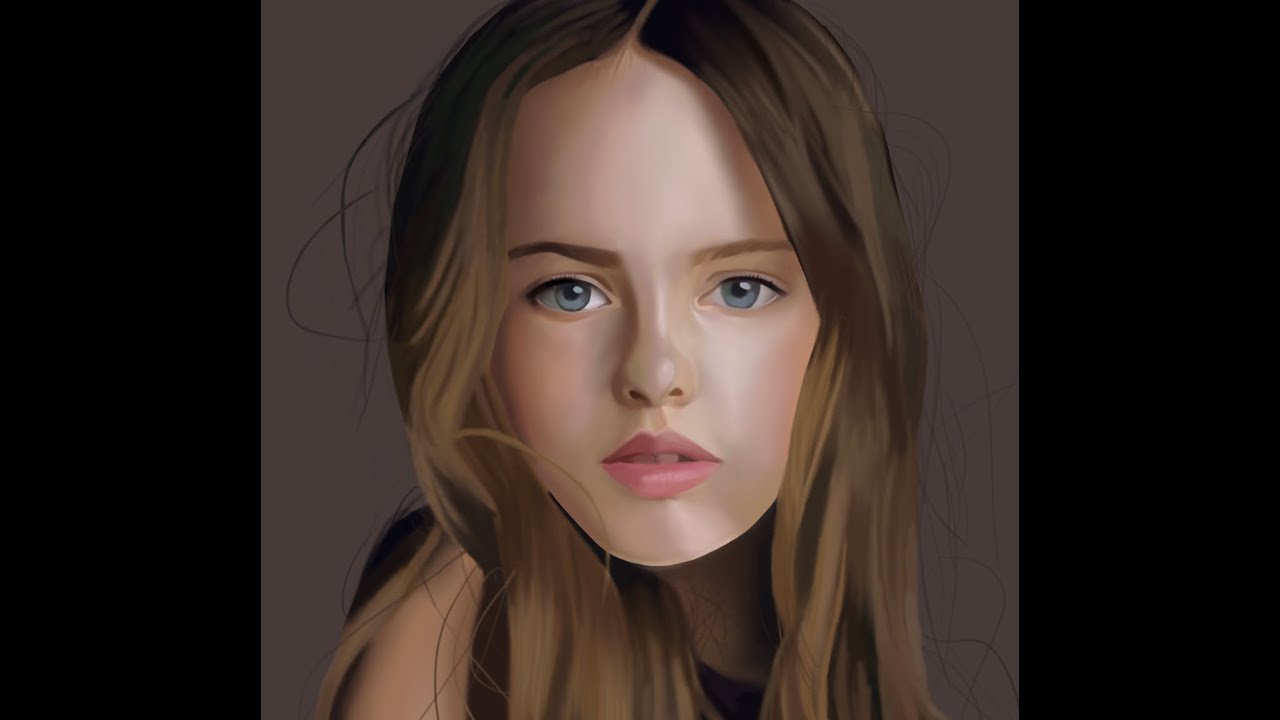 Drawing Kristina Pimenova with procreate!! - YouTube