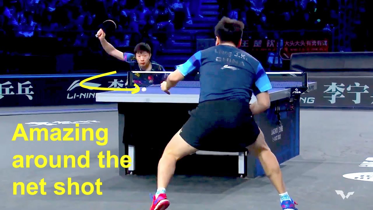 Table Tennis - Amazing around the net shot (OMG Ma Long!) - YouTube