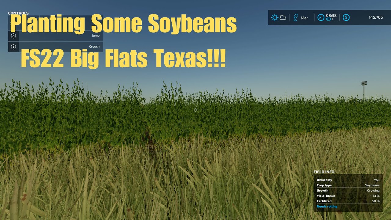 Planting Some Soybeans (Big Flats Texas FS22) - YouTube