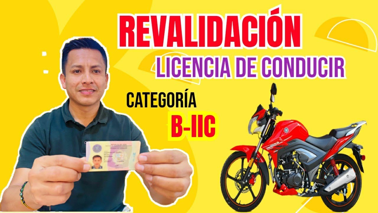 Cómo REVALIDAR tu licencia de conducir para MOTO, Categoría B-llC ...