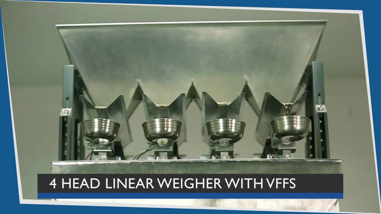 4 HEAD LINEAR WEIGHER WITH VFFS - YouTube