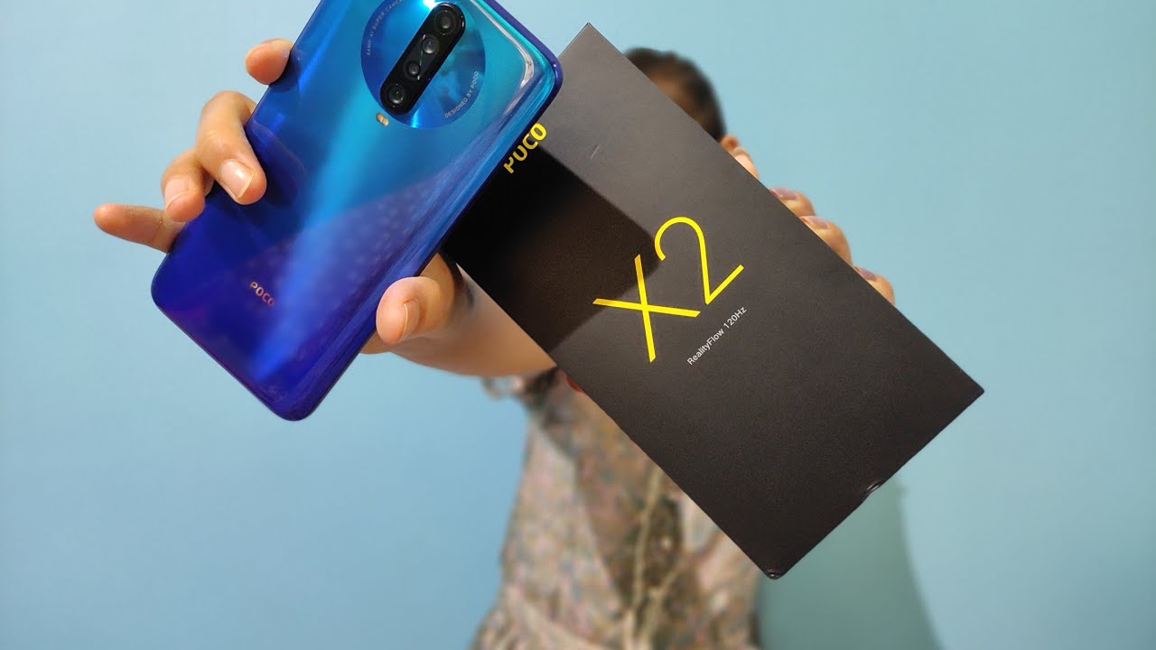 Let's Unbox my new phone - Poco X2 ( Atlantis Blue ) - YouTube