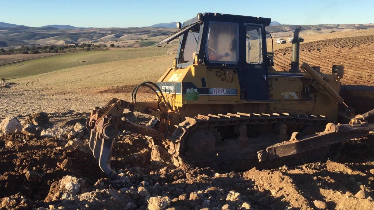 Subsolado y preparación del terreno con Bulldozer Agrariaolive - YouTube