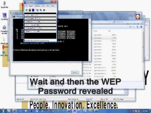 hacking WEP wireless networks with windows - YouTube
