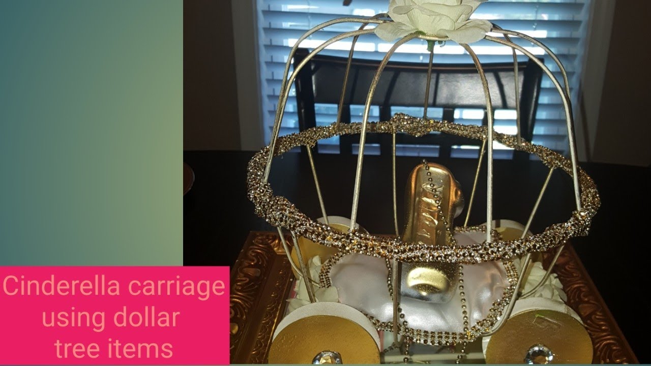#iamacreator 》HOW TO MAKE A CINDERELLA CARRIAGE using dollar tree items ...