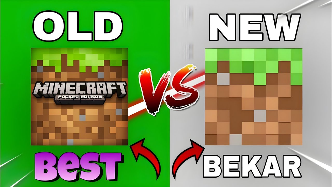 😢Old Minecraft PE Vs New Minecraft PE | how to download Minecraft PE ...