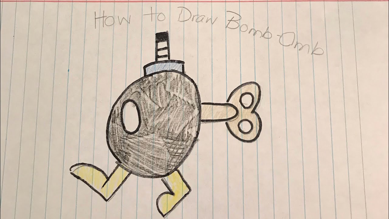 How to Draw Bob-Omb (SUPER EASY!) - YouTube