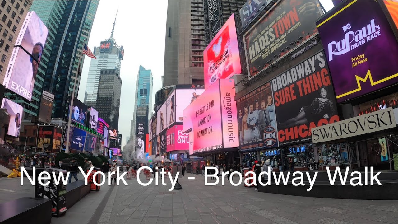 New York City - Broadway Walk (4K) - YouTube