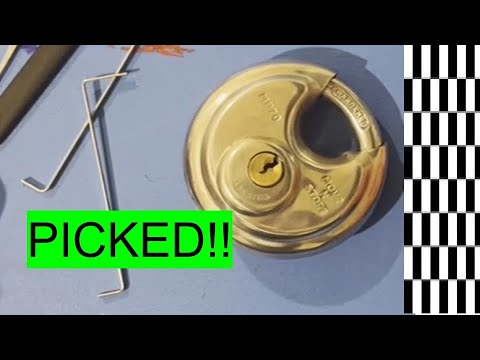 Single pin Picking a Move N Store MP70 Disc Padlock - YouTube
