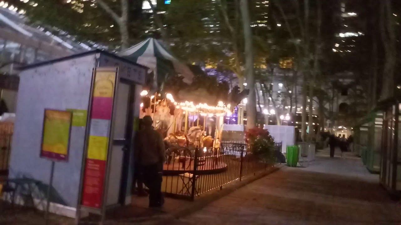 Bryant Park Fall transformation article. - YouTube