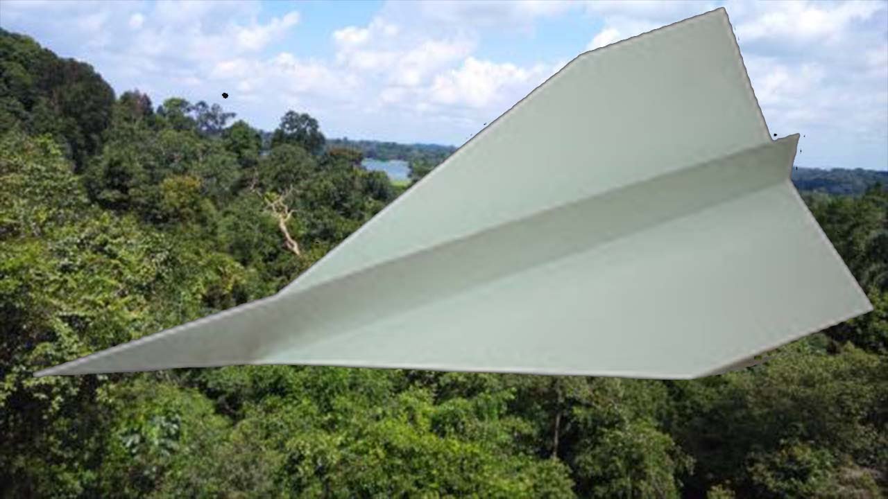 How to Make Stylish Paper Airplane that Flies 2KM - YouTube