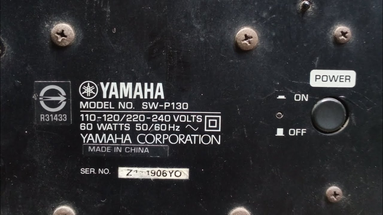Yamaha sw-p130 no sound problem solved successfully #youtube - YouTube