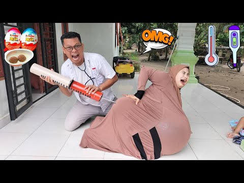 Drama Lucu 💢 😱 Ibu Hamil Melahirkan Takut Suntik Jumbo