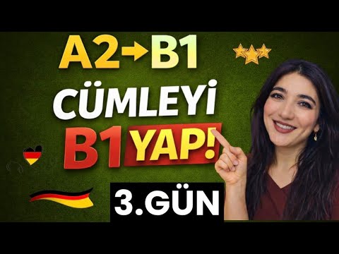  3.Gün |A2-B1 Cümle Geliştirme Serisi #almancaöğreniyorum #Almanca 