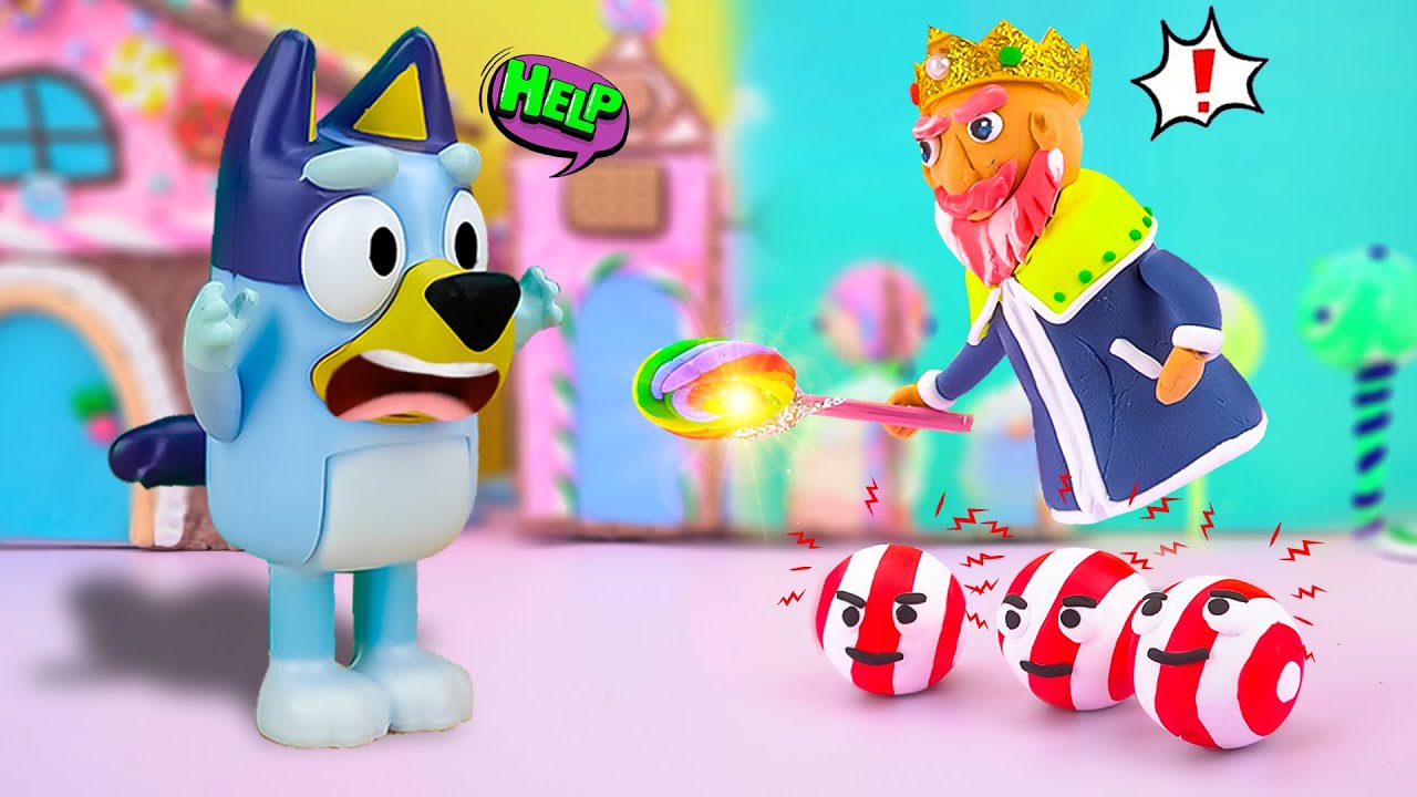 BLUEY The Curse of the Candy Kingdom! 🍭👑 Learn To Brush Your Teeth ...