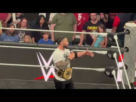 Roman Reigns face to face with Jacob Fatu - WWE Raw 5/25/2026