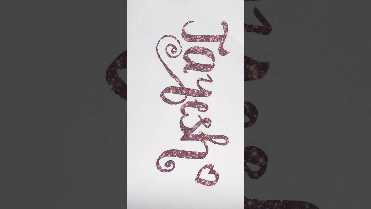 Jayesh🤩subscribers only Comment ur name #calligraphy #trending # ...