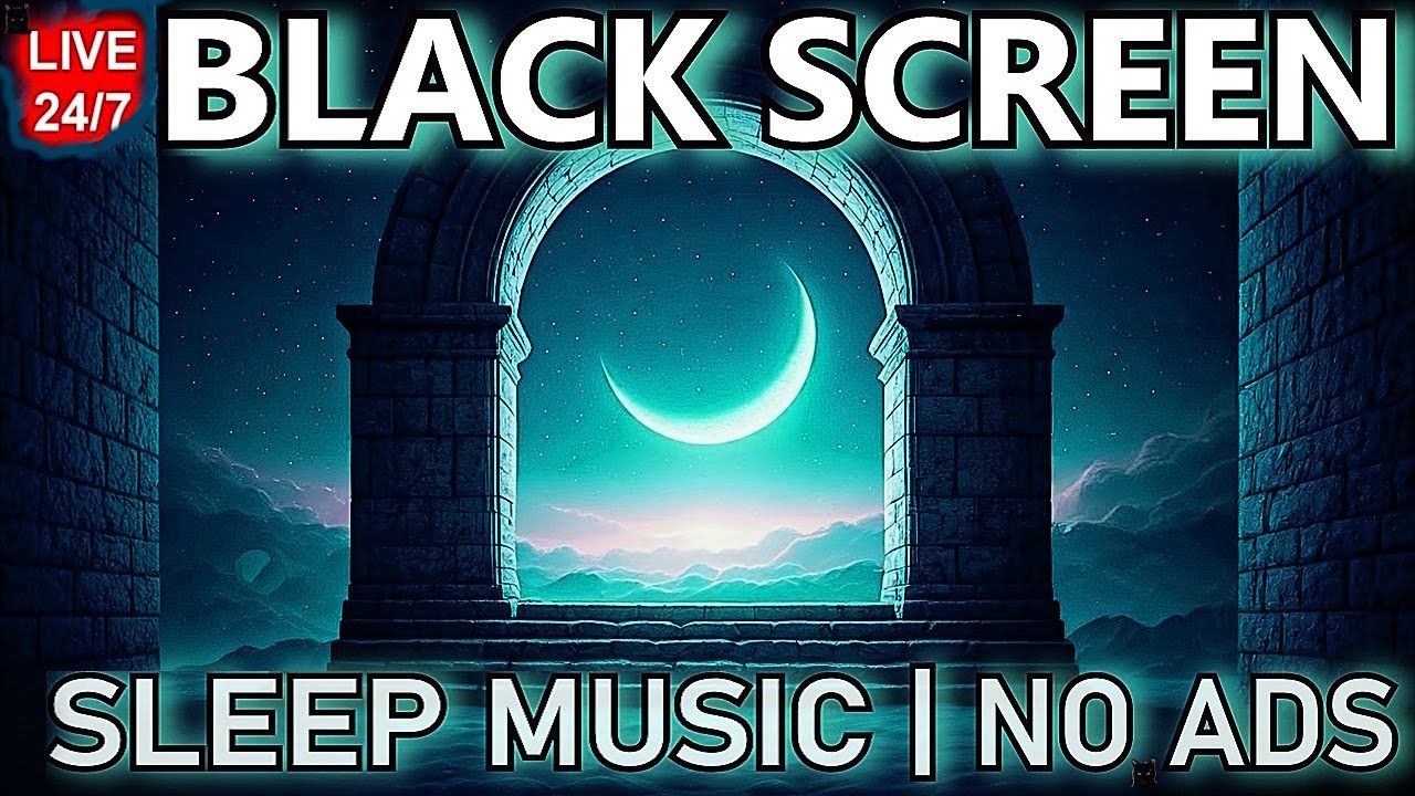 INSTANTLY CALM Sleeping Music NO ADS, Ambient Sleep Music Black Screen ...