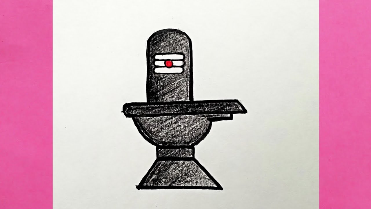 Shiv Lingam Drawing || How to Draw shiv Lingam easy || Shiv ling ...