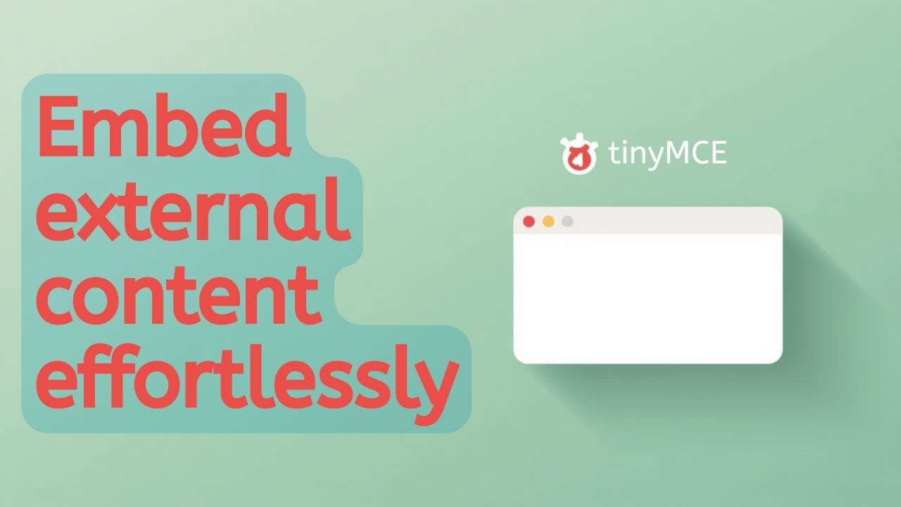 TinyMCE Plugin: OEmbed Content - YouTube