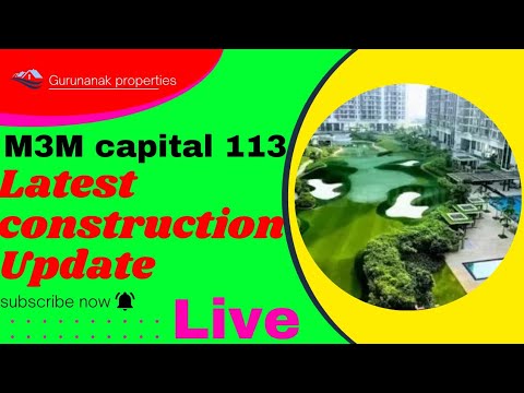 M3M capital 113.latest construction update .live shoot at site .near ...