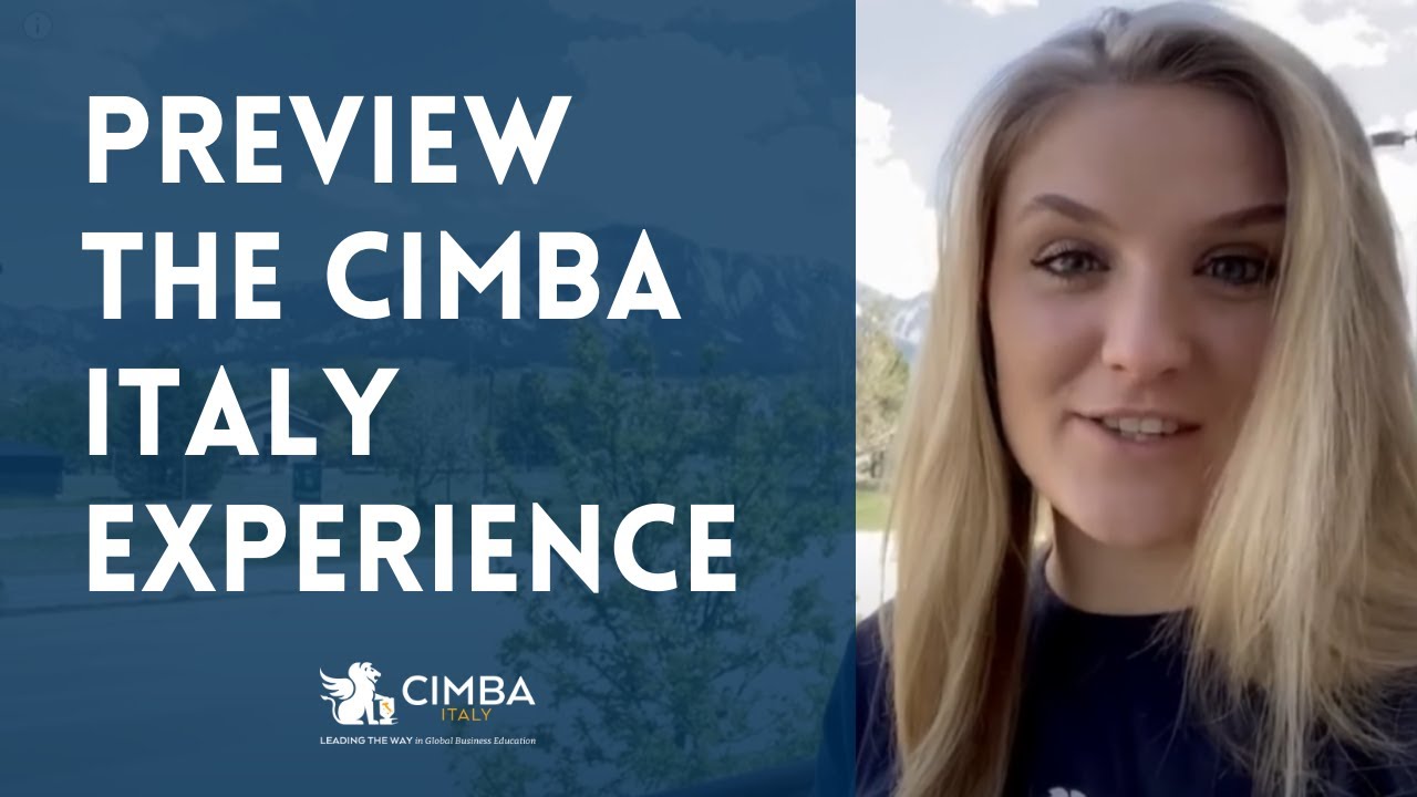 Preview the CIMBA Italy Experience | CIMBA Italy Study Abroad - YouTube