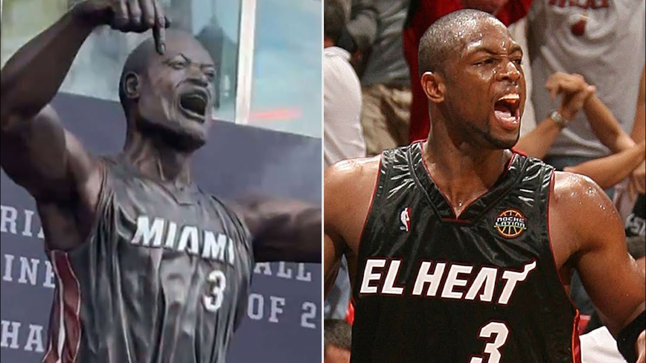 Dwyane Wade statue is Karma at the highest level - YouTube