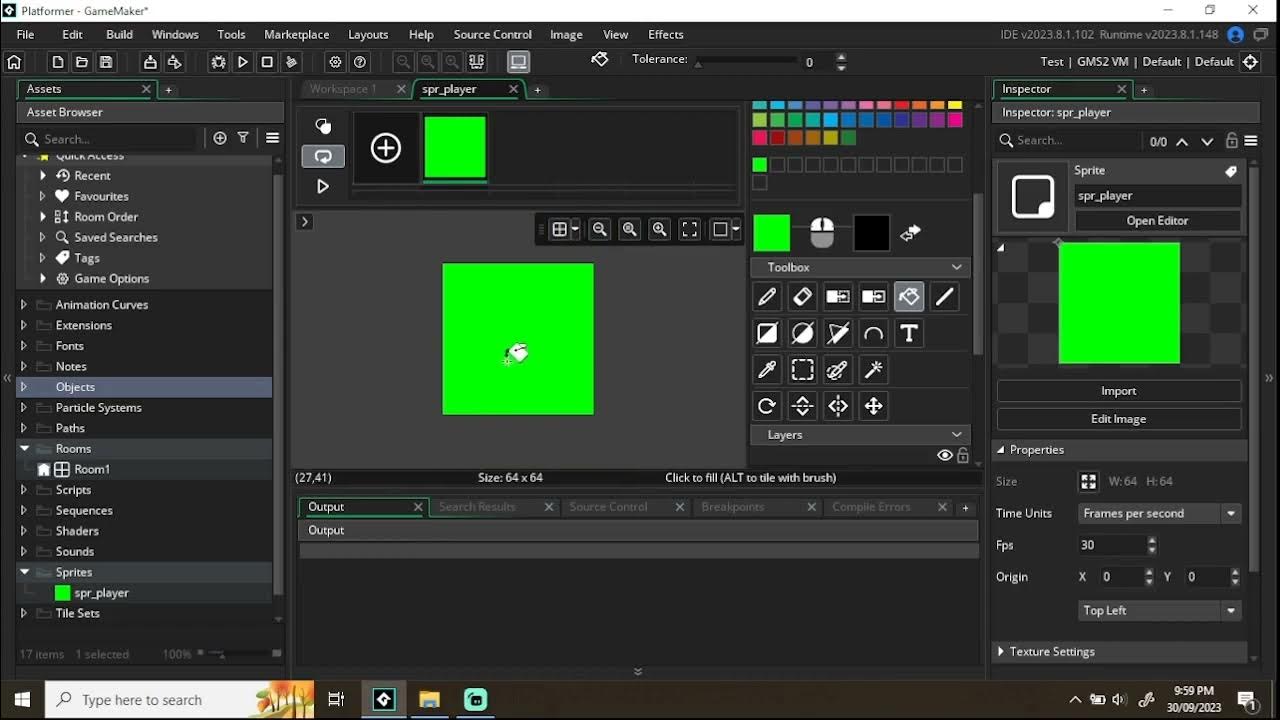 Game Design - Creating Basic Sprites | GameMaker Tutorial 2023 - YouTube