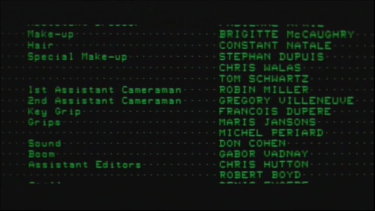Scanners (1981) End Credits (TCM 2025) - YouTube