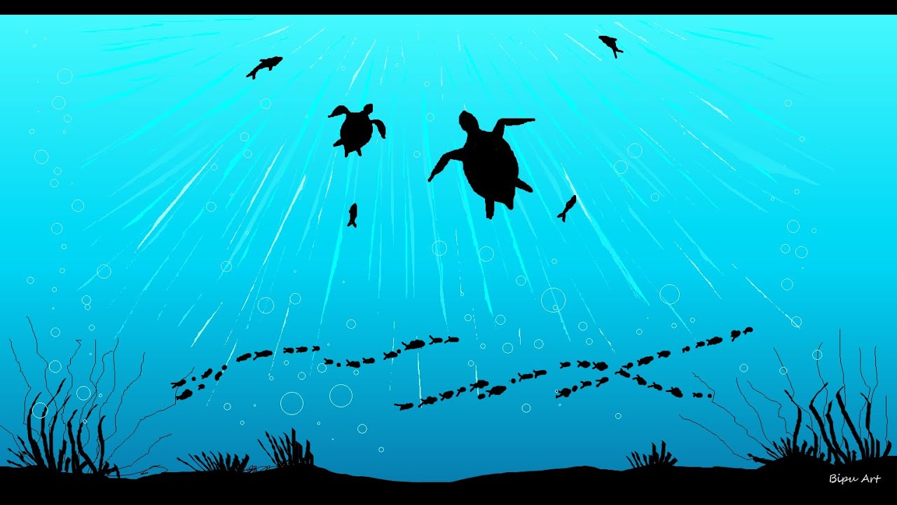 Turtles Drawing | How to Draw in Ms Paint | drawing in paint in ...