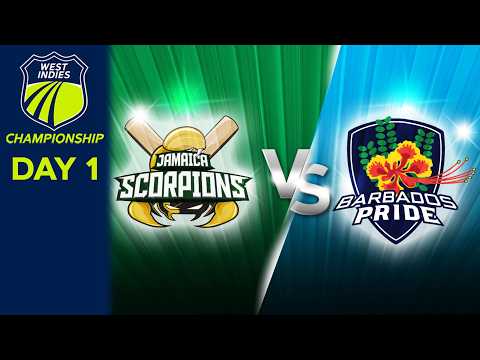 🔴 LIVE Jamaica v Barbados - R3 - Day 1 | West Indies Championship 2026 #WIChamps