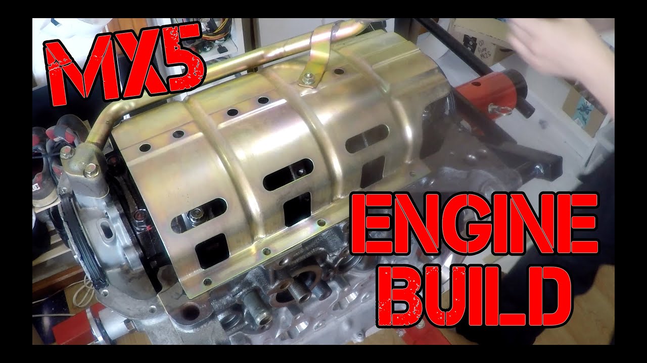 MX5 Miata B6ZE Longblock Engine Build Timelapse - YouTube
