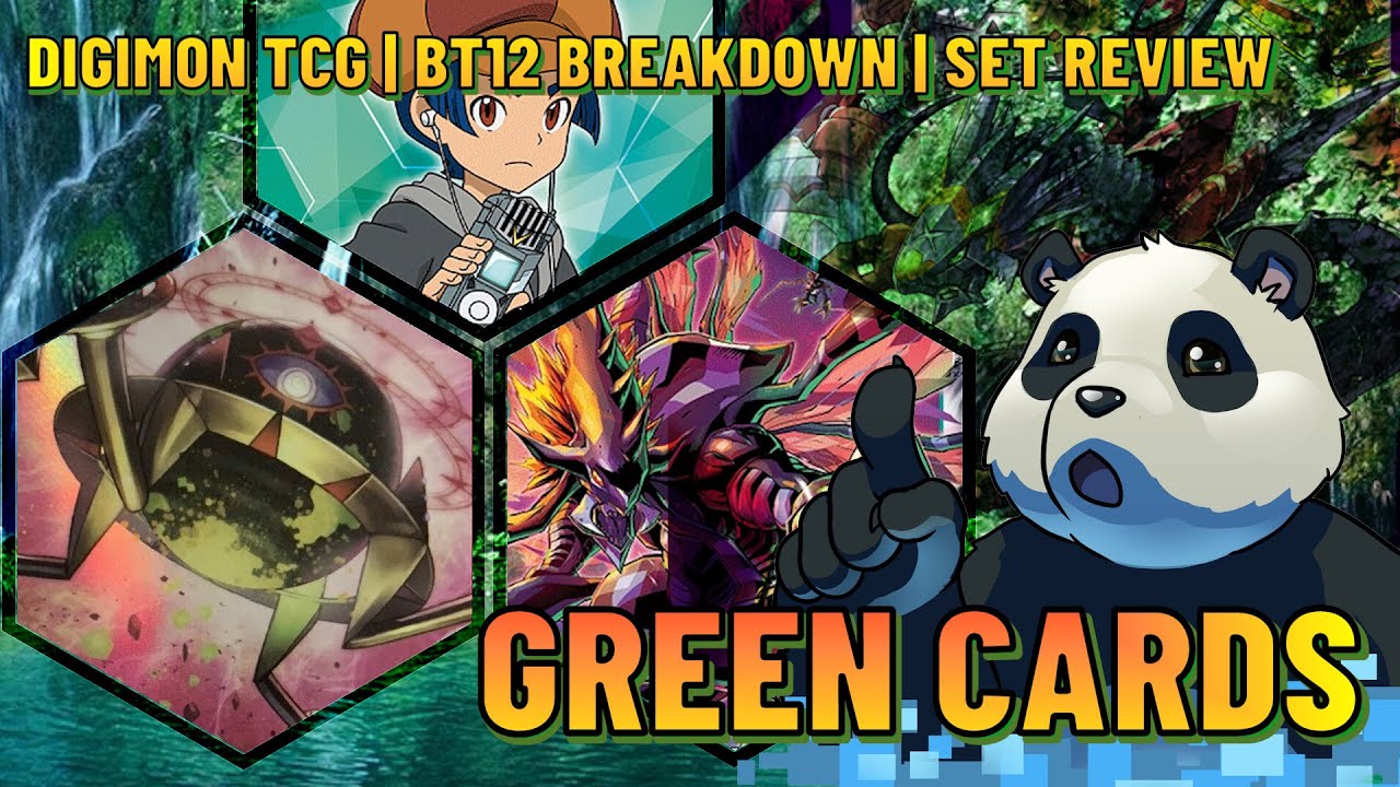 Digimon TCG | BT12 Breakdown | Set Review - Green Cards - YouTube