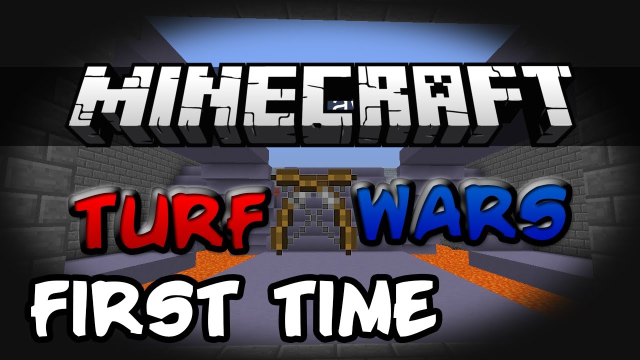 Minecraft - Turf Wars Mini game - First time! - YouTube