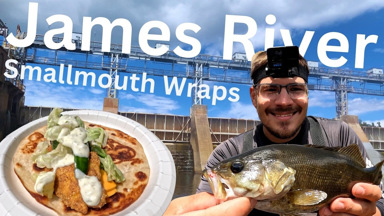Smallmouth Bass Fishing On The (JAMES RIVER). Catch and Cook.!!! - YouTube
