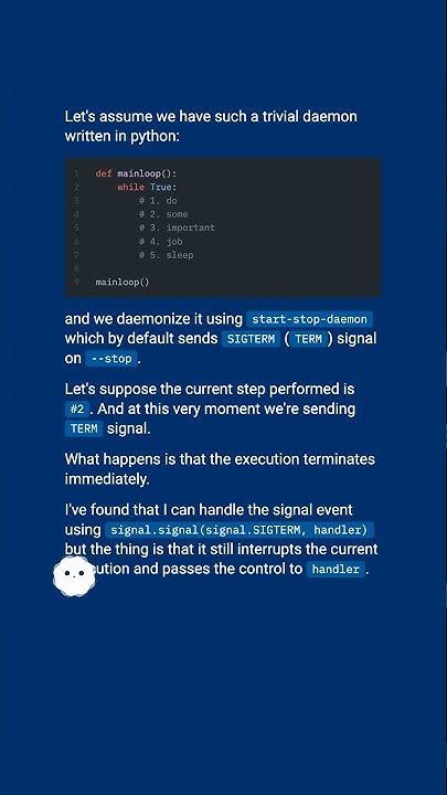 How to process SIGTERM signal gracefully? #shorts - YouTube