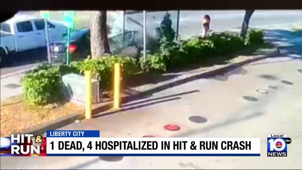 Video shows fatal hit-and-run crash in Miami - YouTube