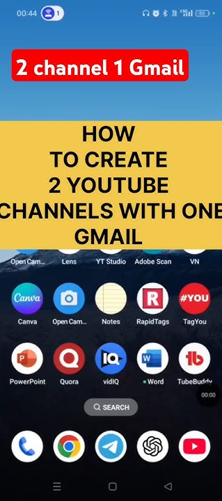 How to create 2 youtube channels with one Gmail - YouTube
