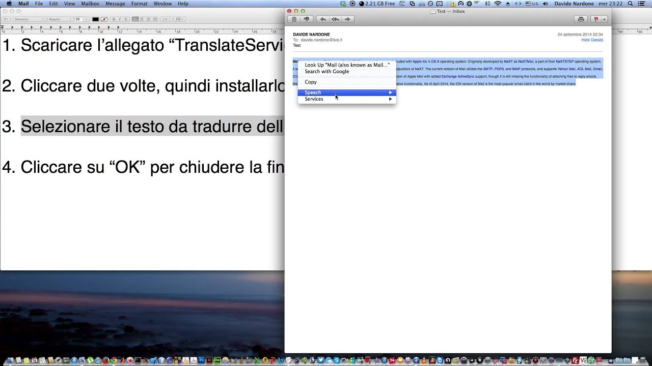 Guide to translate any text from English to Italian - YouTube