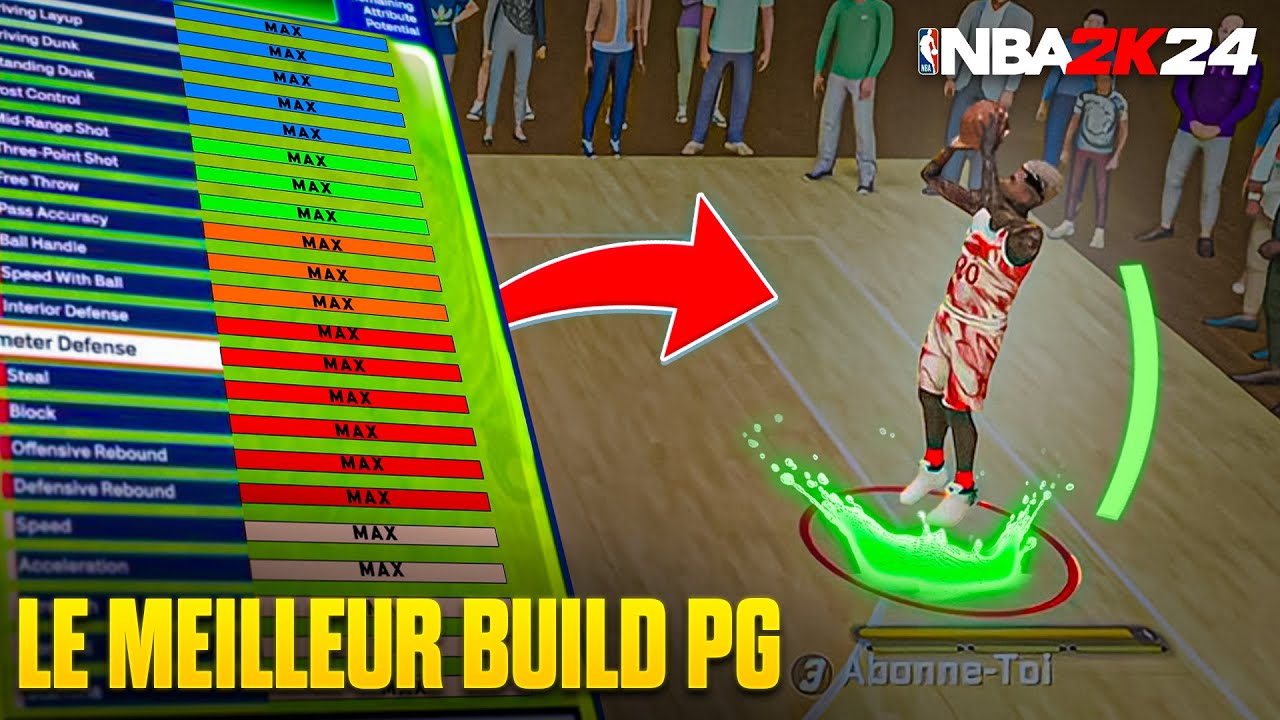 LE MEILLEUR BUILD PG SUR NBA 2K24 - DAY 1... - YouTube