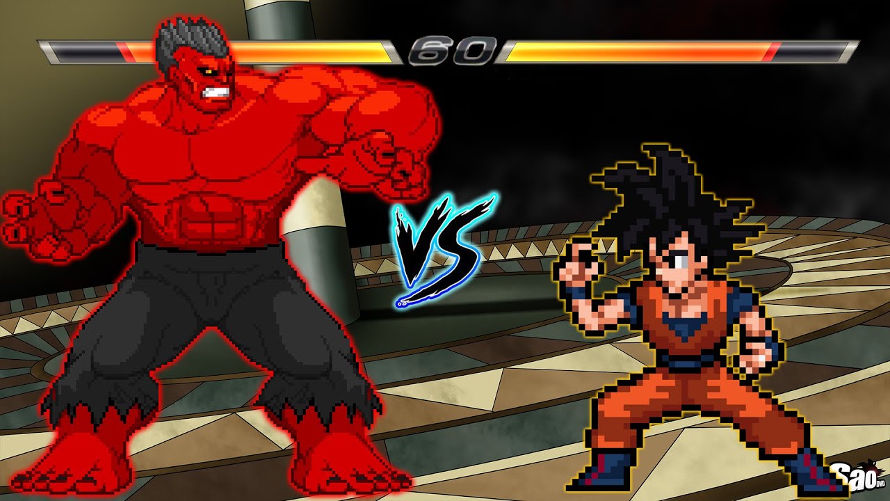 🎭RED HULK VS GOKU JUS V.3 IN JUMP FORCE MUGEN - YouTube