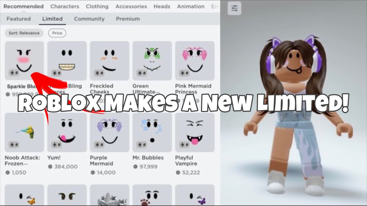 Roblox Making a New Limited Face Be Like - 😳🤫🤩 - YouTube