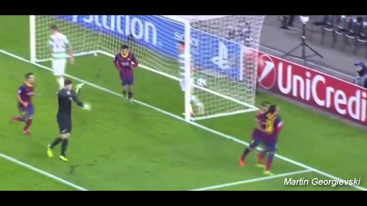 FC Barcelona - All 21 Goals in Champions League 2013/14 - YouTube