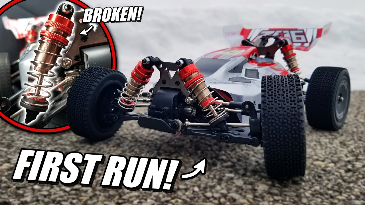 FIRST RUN with the WL-TOYS 144001 RC BUGGY! | SKATEPARK BASH - YouTube
