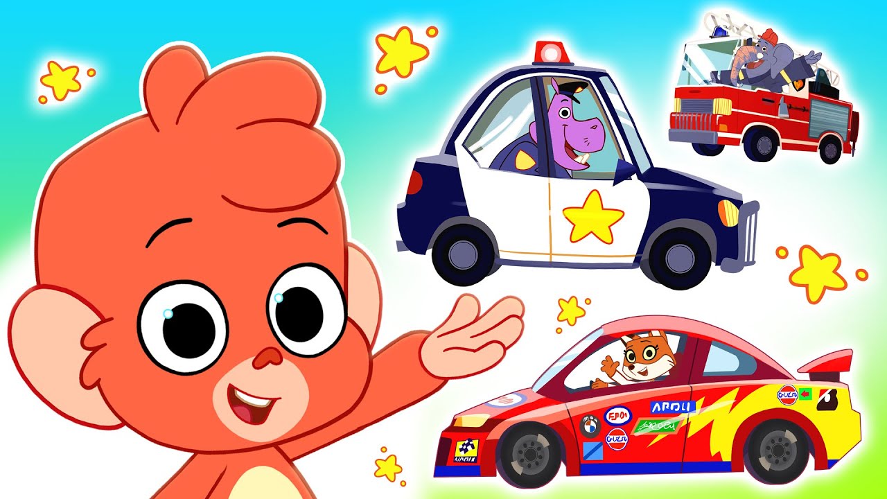Club Baboo Vehicles | The policecar goes trough the car wash and more ...