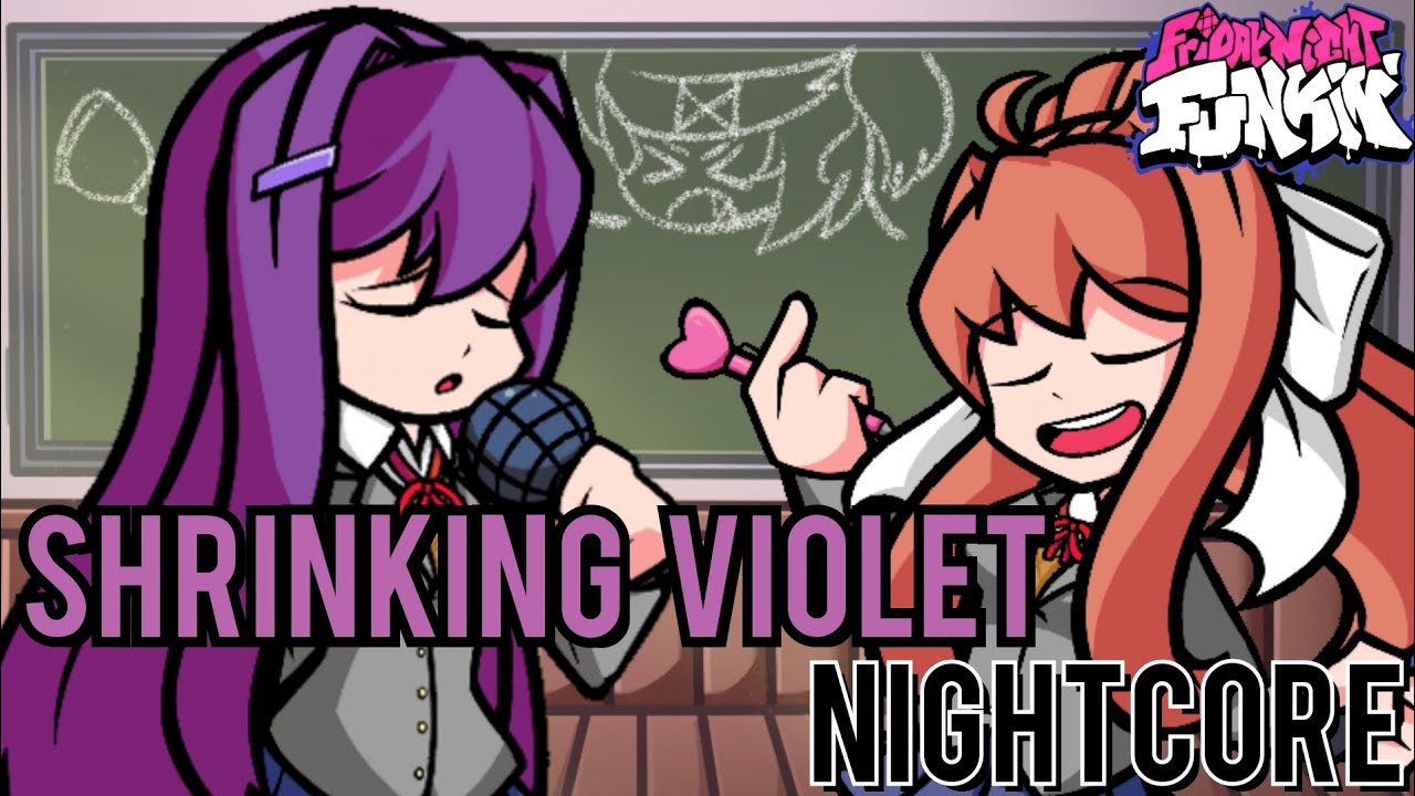 Shrinking Violet (Nightcore) | Friday Night Funkin' Vs Yuri | Doki Doki ...