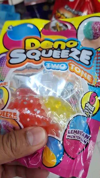 mainan deno squeeze bola kenyal #dino - YouTube