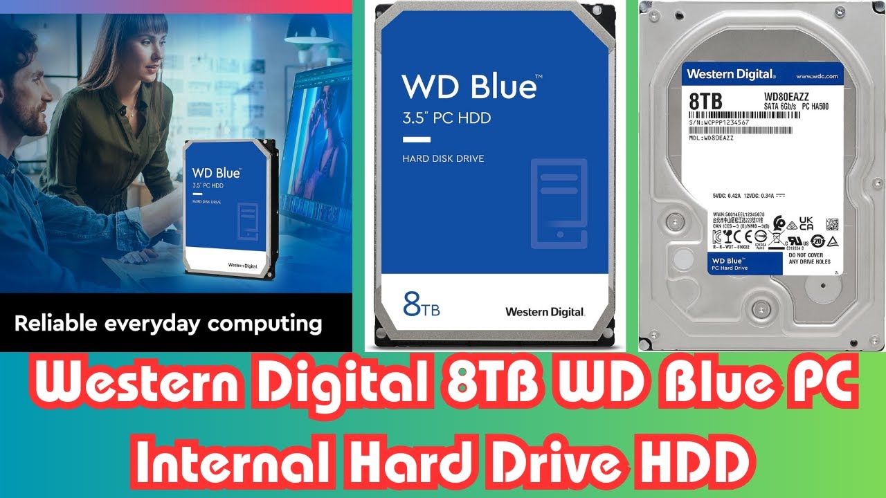 Western Digital 8TB WD Blue PC Internal Hard Drive HDD - 5640 RPM, SATA ...